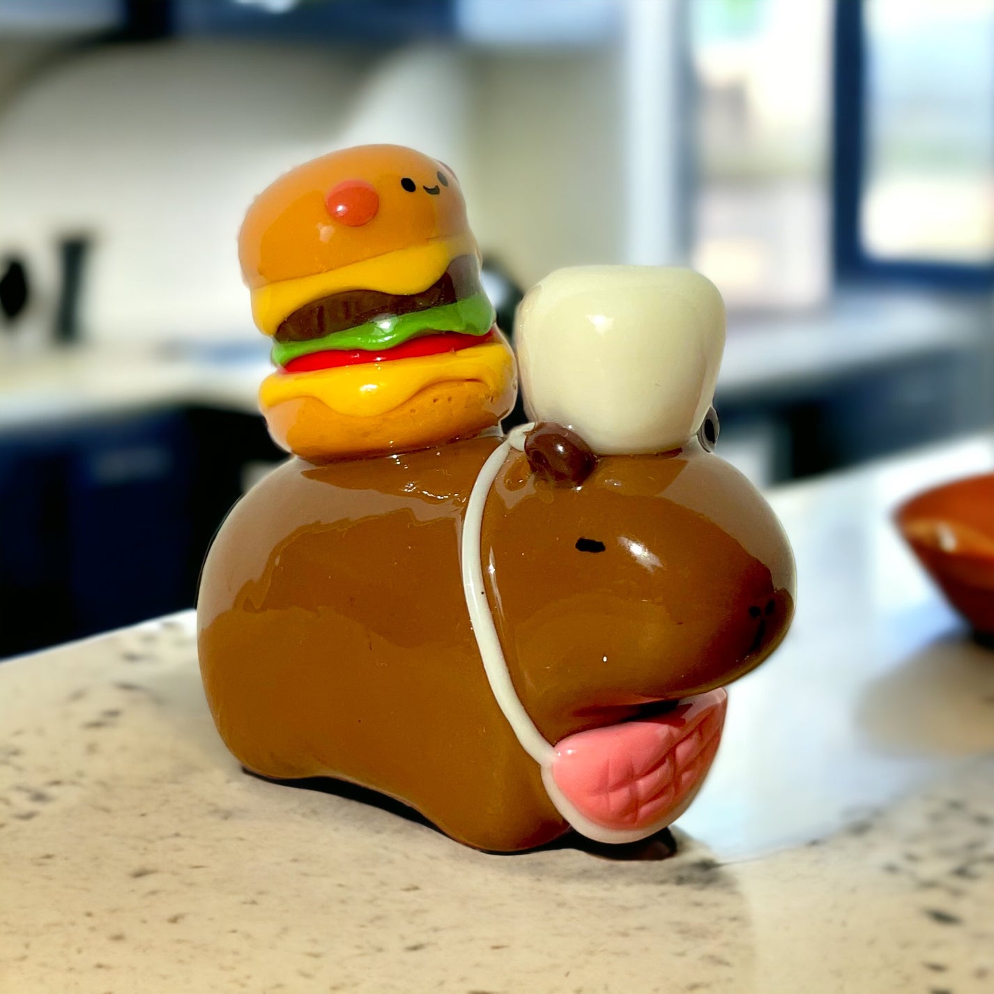 🧑‍🍳 Chef Capy with Burger 🍔 – Suspicious Farm